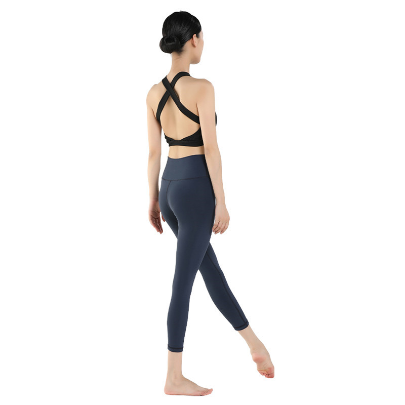 Women Navy Blue Capri Dance Leggings For Girls | Dansgirl