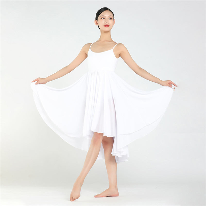 Adult Girls White Color Ballet Performance Dance Dress Costumes | Dansgirl